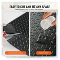 Diamond Plate Rubber Flooring Roll, 3mm Garage Floor Mat 4x10 ft, SBR ...