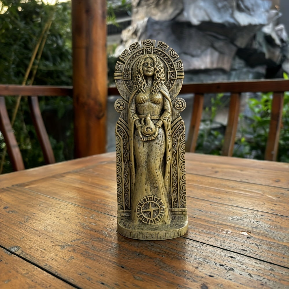 Click here for Mesase Brigitte Celtic Fire Goddess Resin Statue -... prices