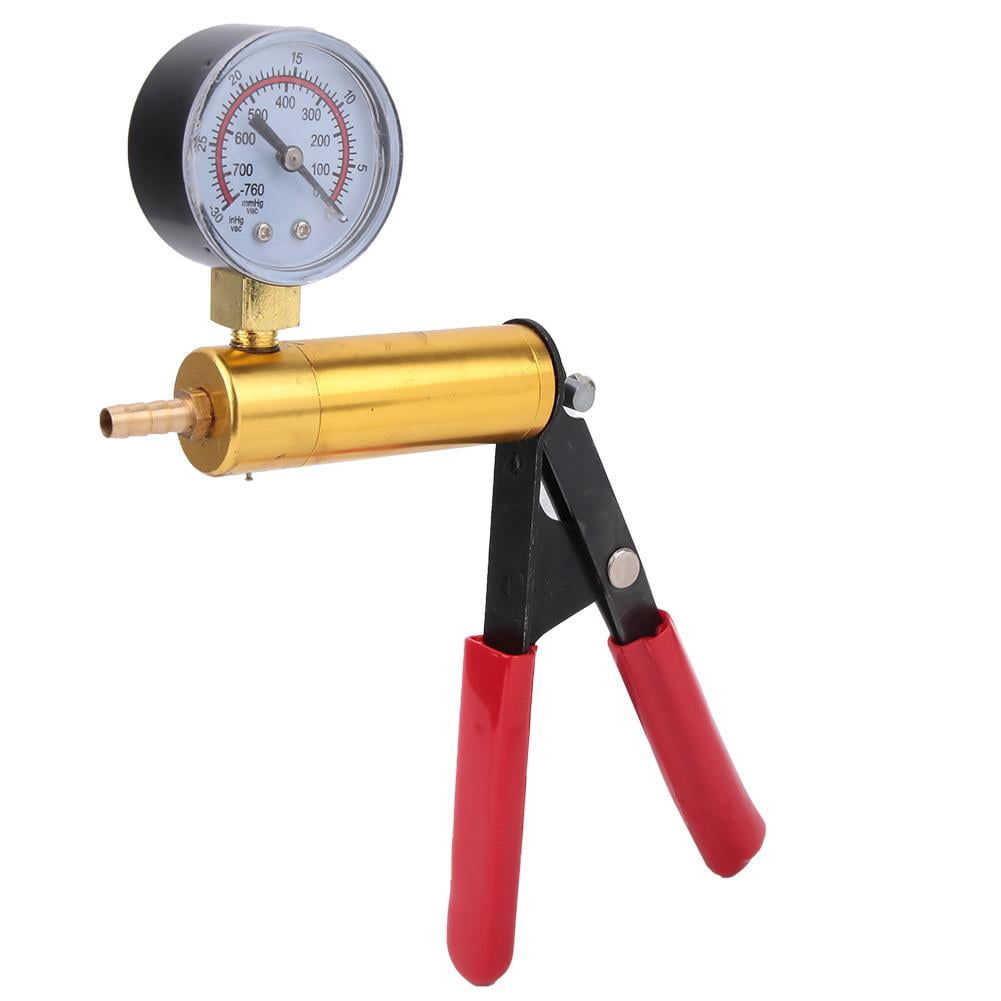 Lyumo Vacuum Pump Handheld Vacuum Pump Brass Core Manual Vacuum Tester Set Brake Bleeder Pump