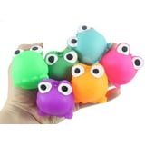6 Mini Puffer Frogs - Small Novelty Toy - Party Favors - Air Filled ...