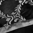Hig 7 Piece Black And Silver And Gold Faux Silk Fabric Embroideried