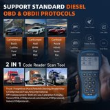 FCAR F507 Diesel Heavy Duty Truck Scanner 2 in 1 OBD2 Scanner Code ...