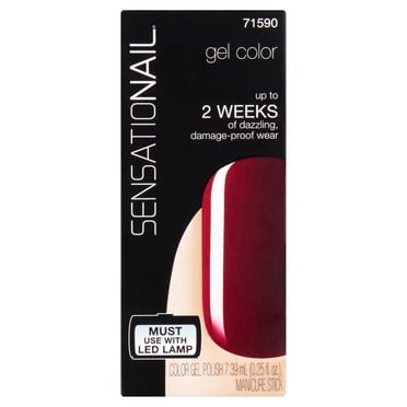 SensatioNail Express Gel Nail Polish (Red), I'm so Bord-eaux, 0.33 fl ...