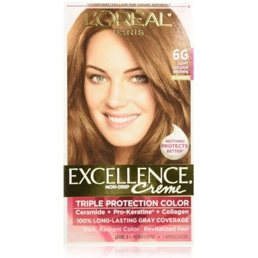 L'Oreal Paris Excellence Creme Triple Protection, 8 Medium Blonde, 6 ...