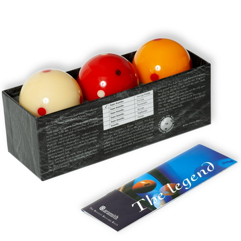 61.5mm Pool Balls Aramith Super Pro-Cup Prestige Carom Billiard Balls ...