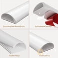 Silicone Flexible Cable Cover White Large-118" Wire Raceway Management ...