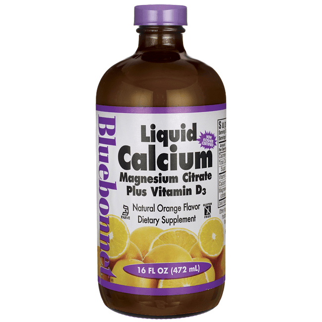 Bluebonnet Liquid Calcium Magnesium Citrate, Orange, 16 FL Oz - Walmart.com