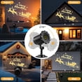 3D Dynamic Christmas Projector Lights Outdoor Indoor-2025 Upgrade Santa ...