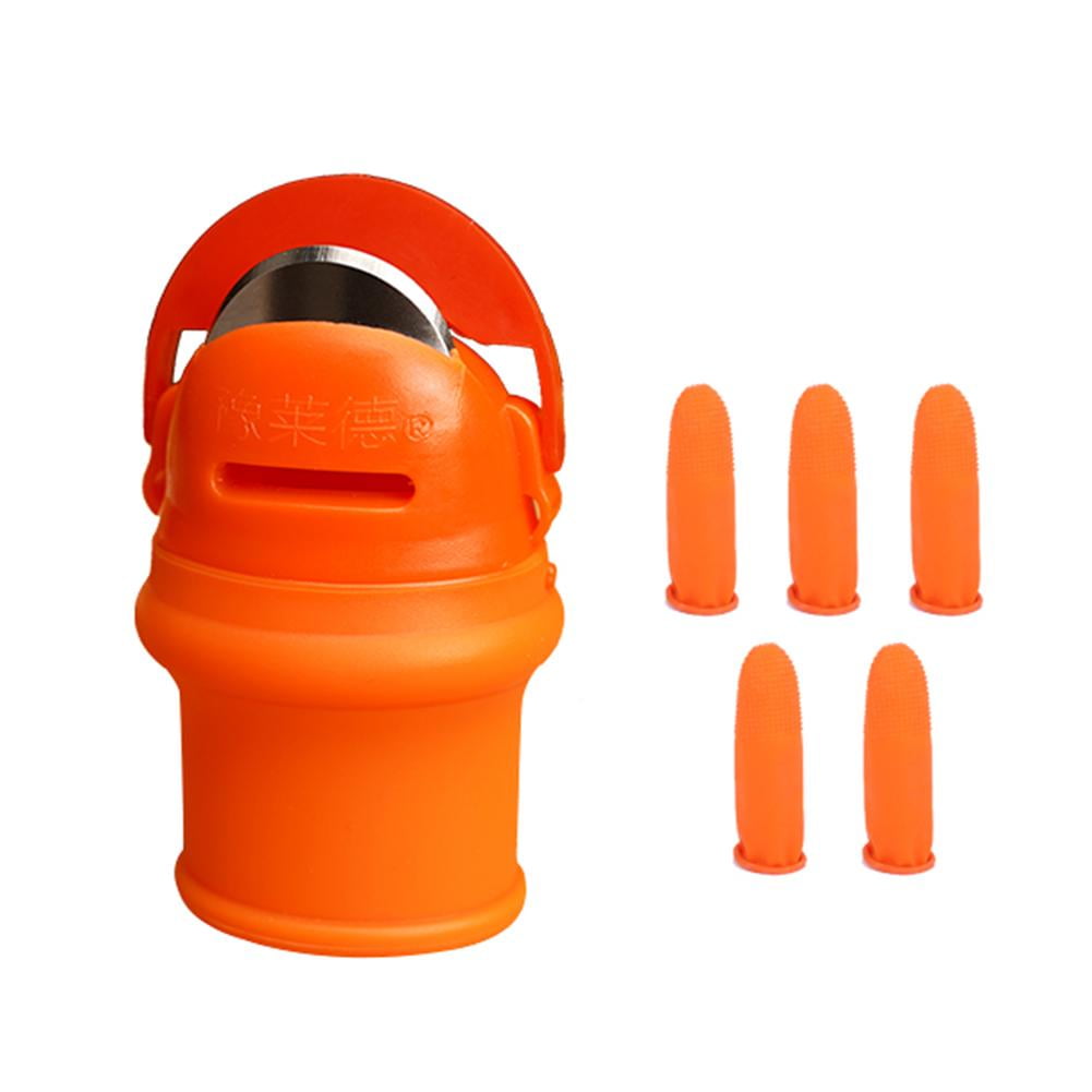 Protector de dedos, clavo metálico, tijeras para cosechar verduras (M ...