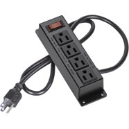 6-Outlet Power Strip, Black - Walmart.com