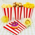 Popcorn box takeaway disposable food carton potato box square folding ...