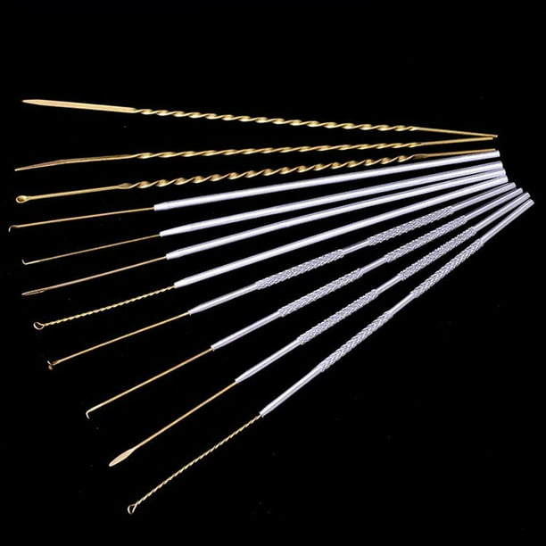 4 Pieces Stainless Steel Copper Ear Pick Ear Cleaner Ear Wax Curette ...
