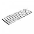 Black and White Bench Pad, Minimal Pattern with Slanted Oval Shapes ...