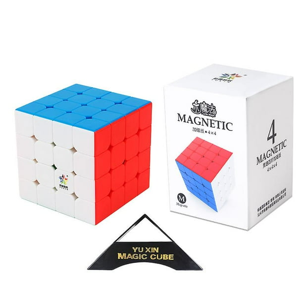 Yuxin Little Magic 4x4 Magnetic Cube Stickerless Zhisheng Cube Puzzle ...