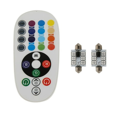 Bean Pair Cars T10 5050 RGB/BA9S RGB 16 Colors Changing LED Lamp Car ...