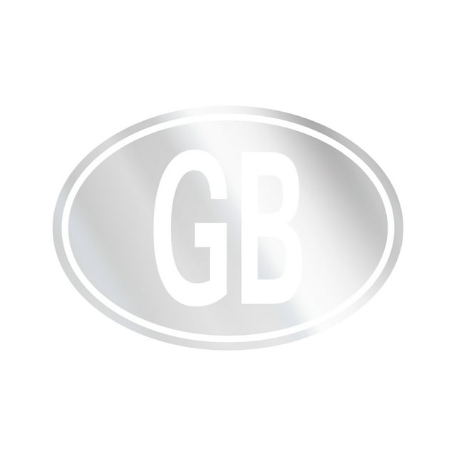 Great Britain Oval Sticker Decal Die Cut - Self Adhesive Vinyl - Weatherproof - Made in USA ...
