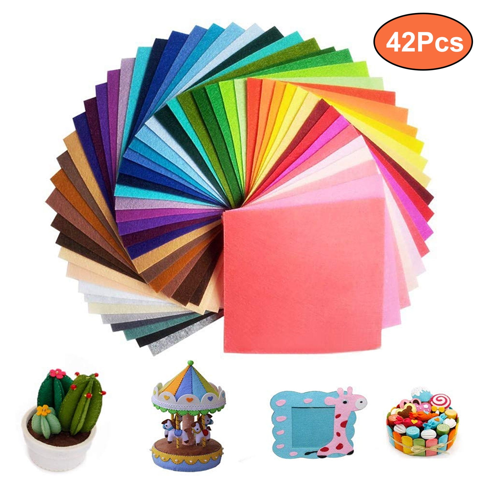 Click here for Hesignd Assorted Color Felt Fabric Sheets  42pcs 6... prices