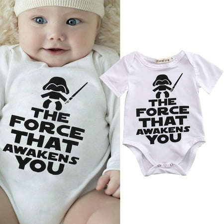 Newborn Star Wars Baby Clothes Cotton Romper Bodysuit Playsuit Sunsuit ...