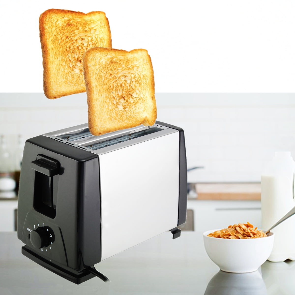 220V Automatic 2 Slice Bread Toaster Sandwich Maker Grill Machine ...