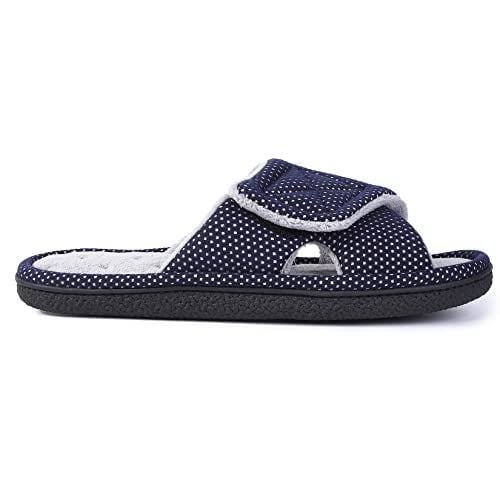 Cozy Memory Foam Men’s Slippers Adjustable Comfy Open Toe House ...