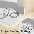 I Love You-Secret Projection Couple Rings Lovers Gift I2P0 - Walmart.com