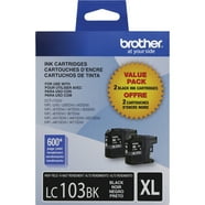 Brother Genuine LC103 4-Color High Yield Ink Cartridge Set (LC103BK ...