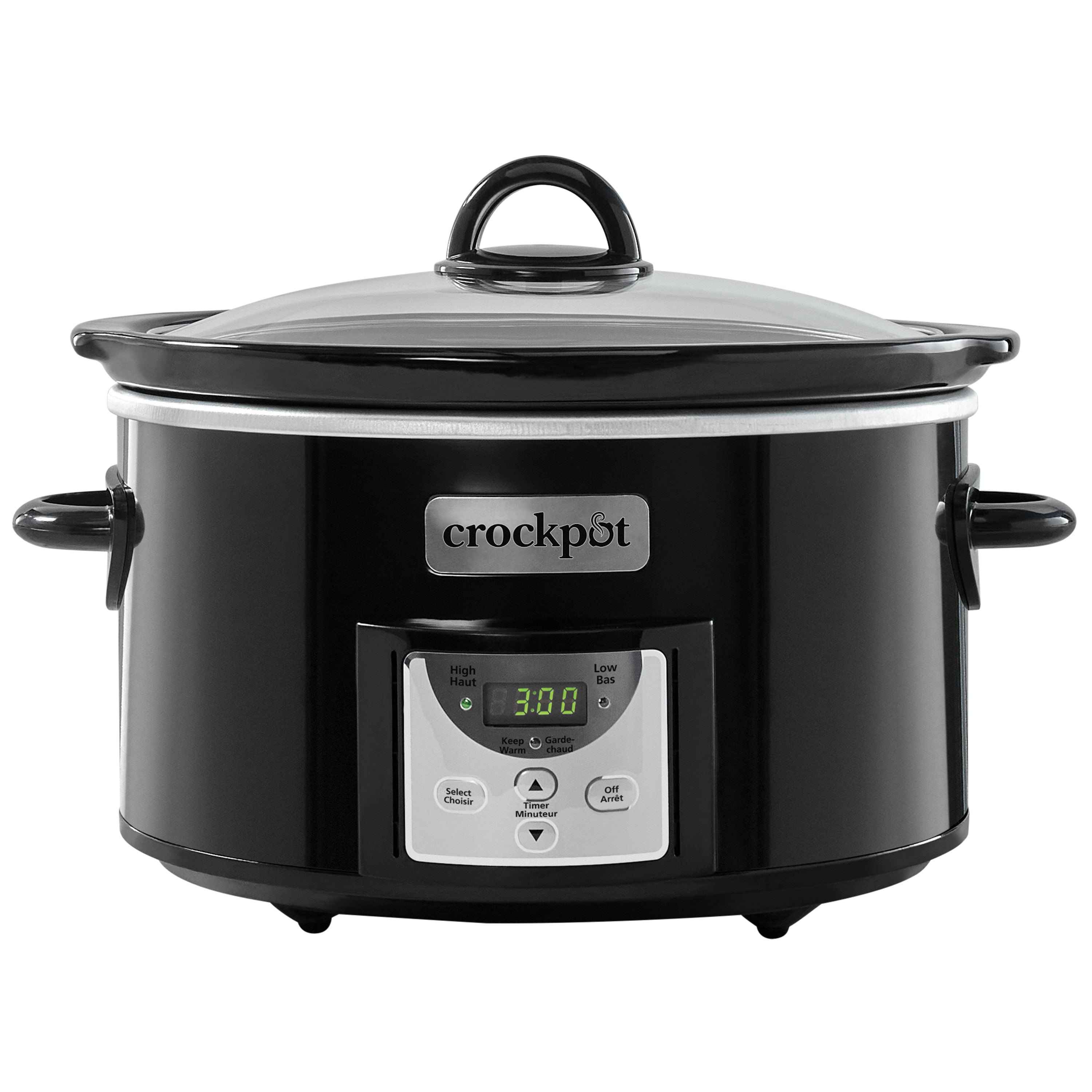 Crock-Pot 4-Quart Digital Countdown Slow Cooker, Black, 3.78L - Walmart.ca