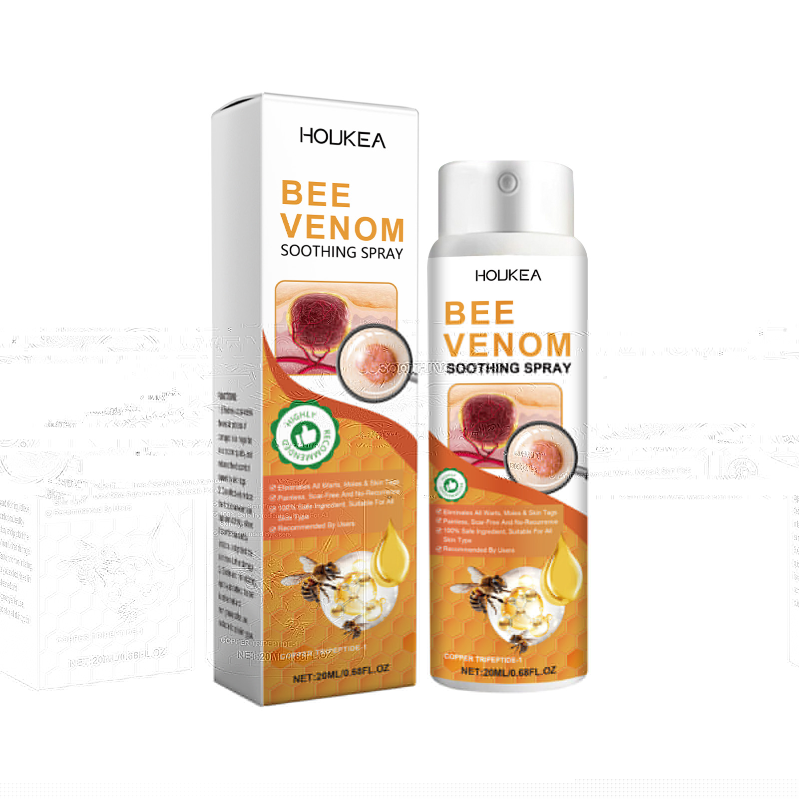 Houkea Kew Care Spray Lubricated Body Skin Daily Skin Smoothing Repair ...