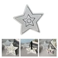 CEORPER Flexible Five Pointed Star Candle Holders Molds For Resin Soap ...