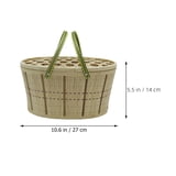 Raindrops Light Green Plastic Woven Basket for Storage Use Lightweight ...