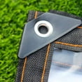 Bexikou Clear Waterproof Tarpaulin, Heavy Duty Vinyl Tarp with Grommets ...