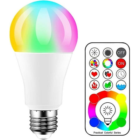 Led Color Light Bulbs, 70w Equivalent, Edison Color Changing Light Bulb ...