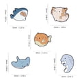 Colorful Cartoon Sea Brooches Unique Marine Creature Badge Alloy ...