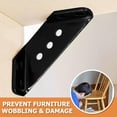 24PCS Stainless Steel Furniture Corner Connector, Black Shelf Brackets ...