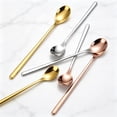 BPPEG 3 Color 6.7-Inch Coffee Spoon Set,Long Handle Metal Stirring ...