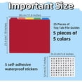 25 Pieces Top Tab File Guides Set Letter Size File Cabinet Dividers ...