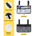Abstract Minimalistic, Wheelchair Bag with Cup Holder Walker Bag with ...