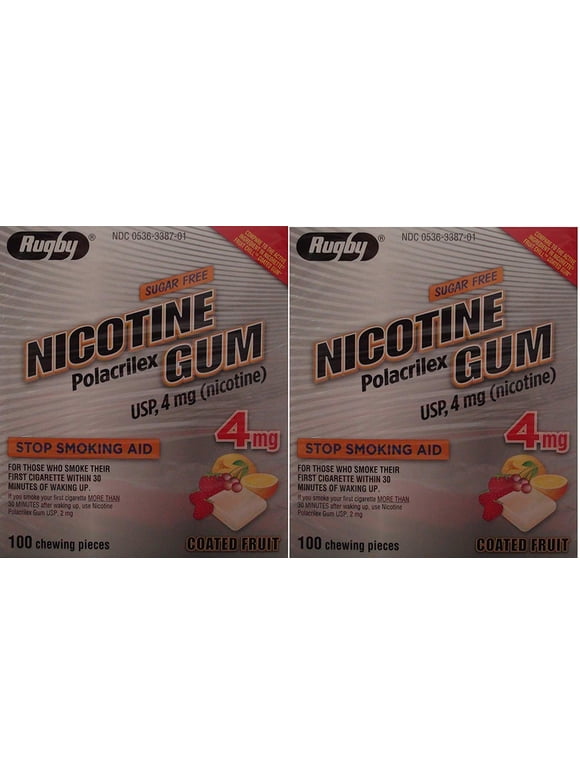 Rugby Nicotine Gum in Quit Smoking - Walmart.com