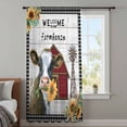 Farm Cow Semi Sheer Curtains Drapes for Living Room,Bedroom,French ...