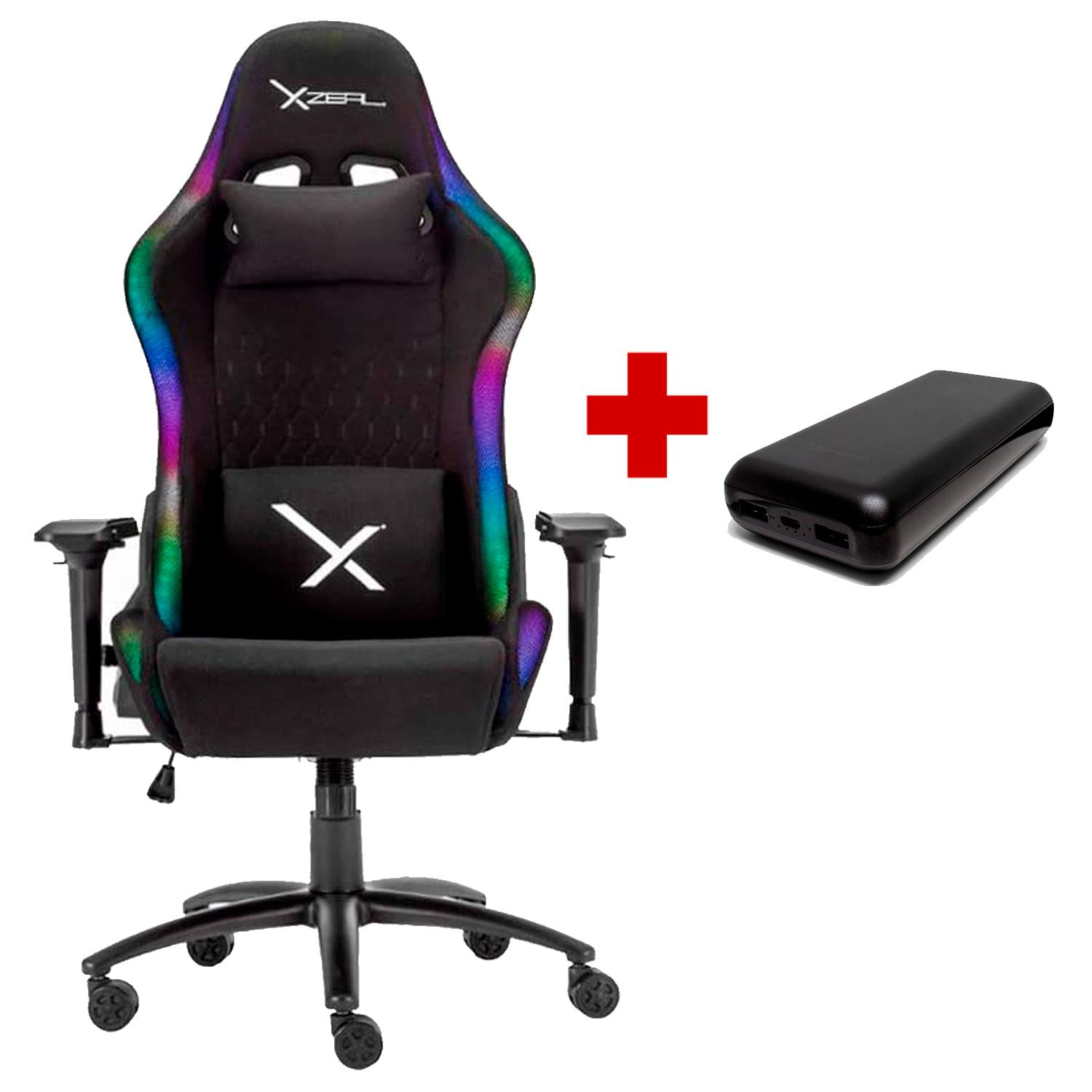 Kit Silla Gamer XZEAL Ergonomica Reclinable RGB + Power Bank Stylos | Bodega Aurrera en línea