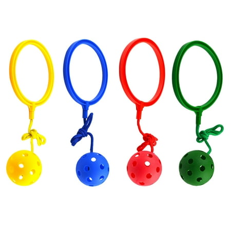 4pcs Jumping Ball Child-parent Fitness One Leg Kicking Ball Foot Jump ...