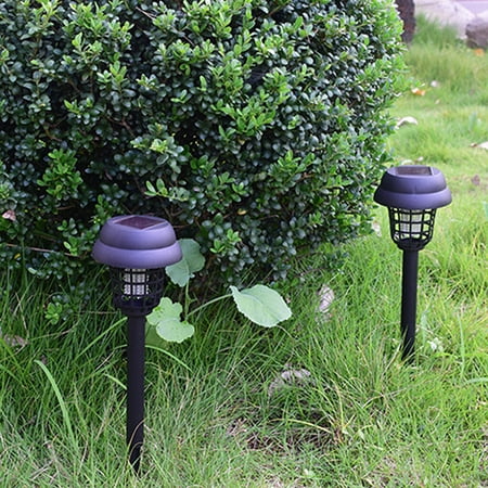 facefd 2pcs Garden Insect Lamp 5W Solar Solar Pest Light Power Lawn Fly ...