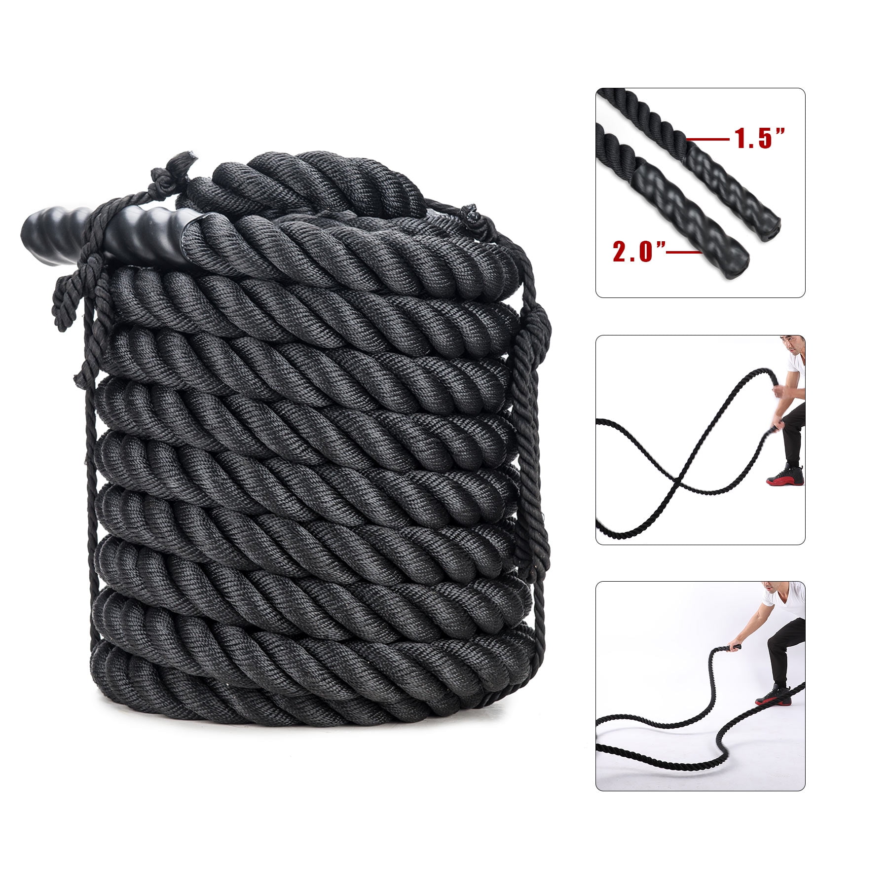 Battle Ropes Exercise Rope for Strength and Conditioning Workouts ...