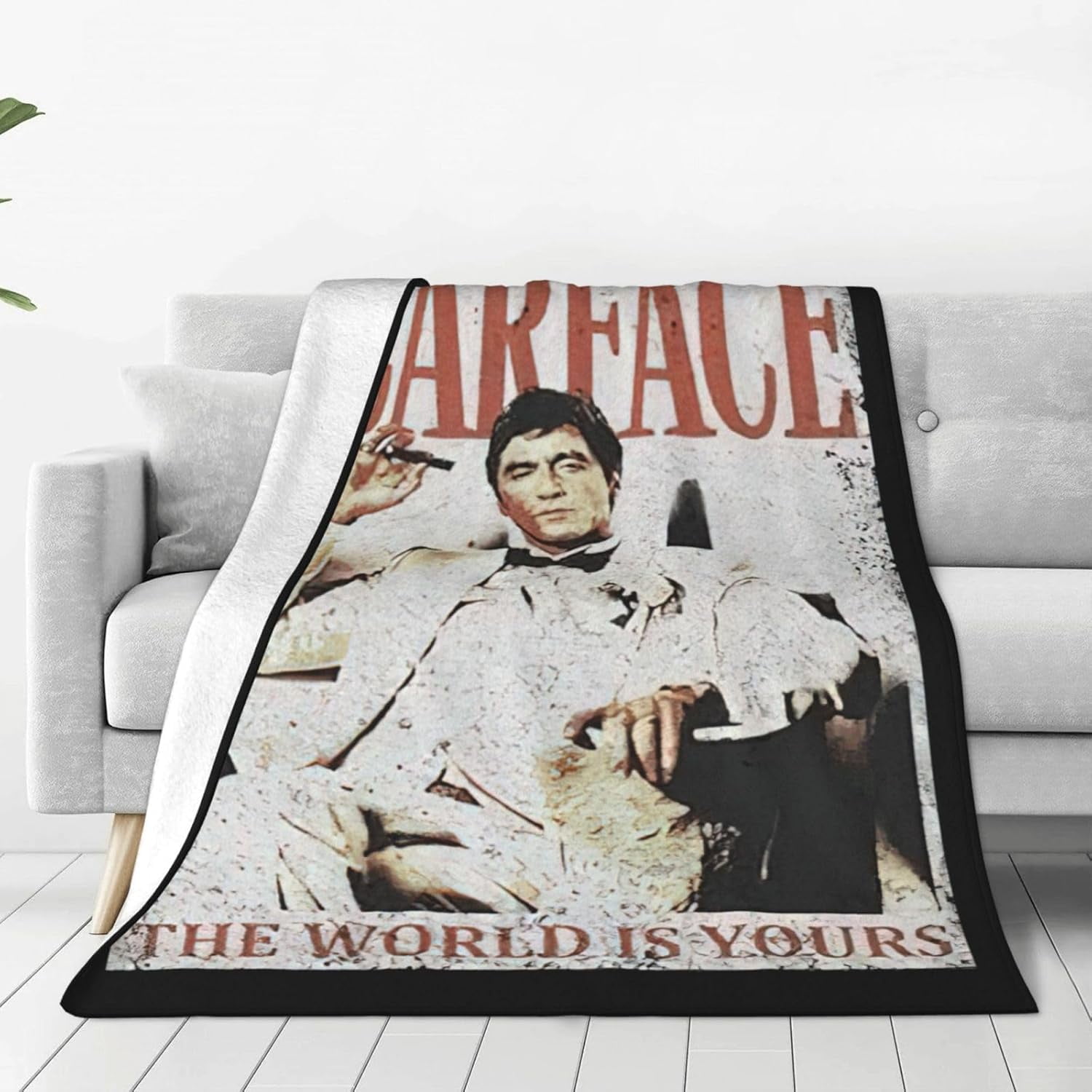 Click here for Walfour Throw Blankets Scarface Fleece Throw Blank... prices