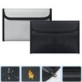 Fireproof Waterproof Document Bag Secret File Protect Pouch Money Cash ...