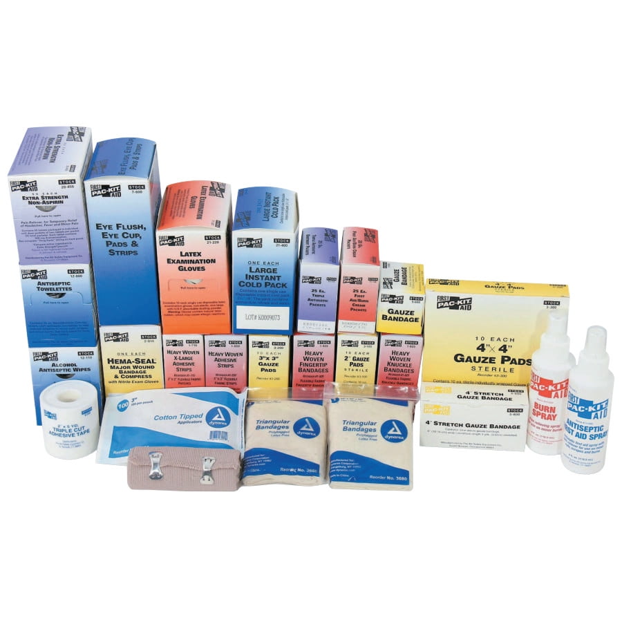 Pac-Kit 6155R 6155 THREE SHELF FIRST AID REFILL CONTENTS - Walmart.com