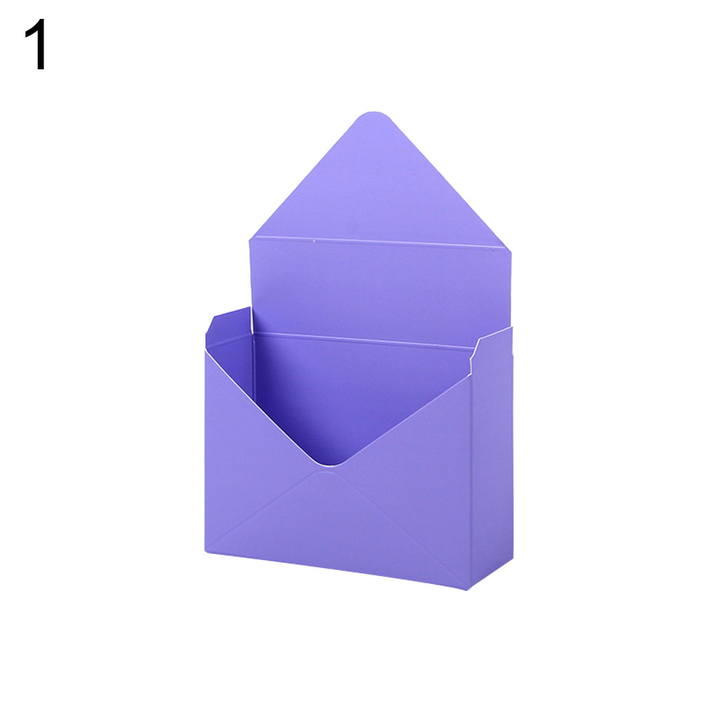 UDIYO Romantic Envelope Stripe Flower Bouquet Paper Packing Box Holder ...