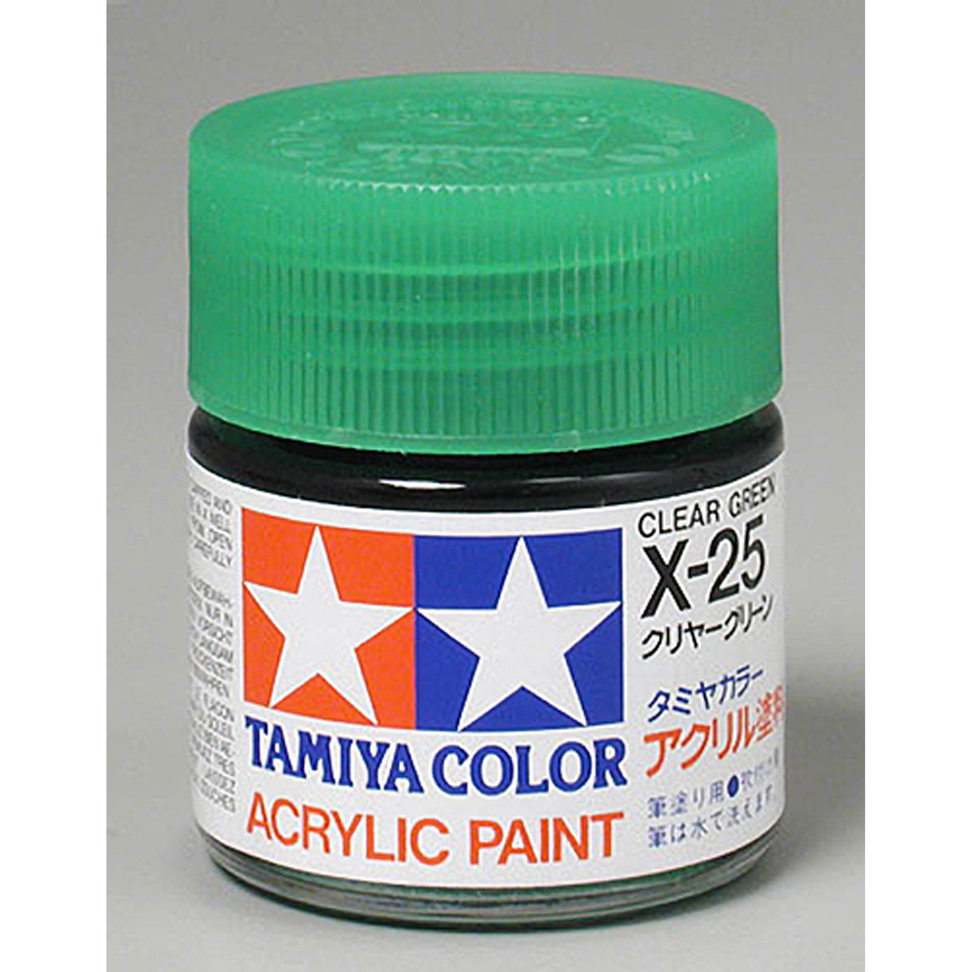 Tamiya America, Inc Acrylic X25 Gloss,Clear Green, TAM81025 - Walmart ...