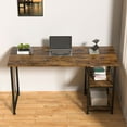 TY Arts & Culture 55.2" Large Office Computer Desk Metal Frames PC ...