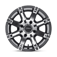 Fairway Alloys Aluminum Rim FA119 AGGRESSOR 12X7in Machined Gloss Black ...